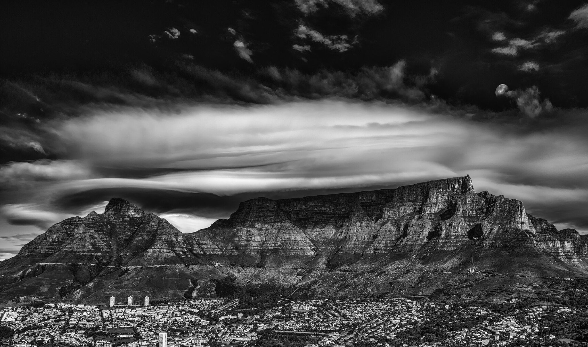 Moonrise Over Table Mountain | Landscape fine art photography – Osner ...